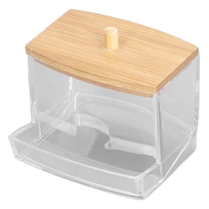 GOTOTOP conteneur de coton-tige Boîte de coton-tige Robuste Durable ...