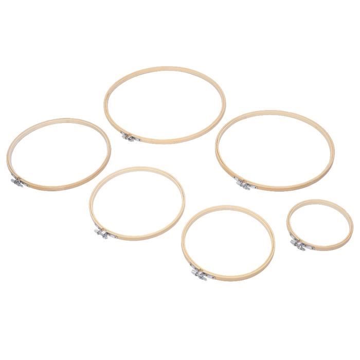 Mxzzand Cerceaux de broderie Changor Cerceaux Cerceau 31 × 31 × 3 6 Pcs ...