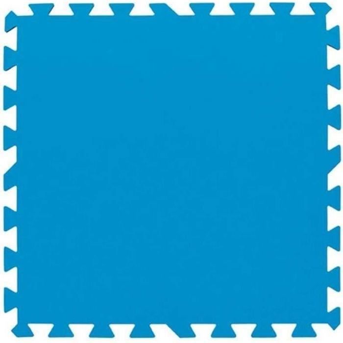 BESTWAY Lot de 9 Dalles de protection de sol mousse bleu 50 x 50 cm ép ...