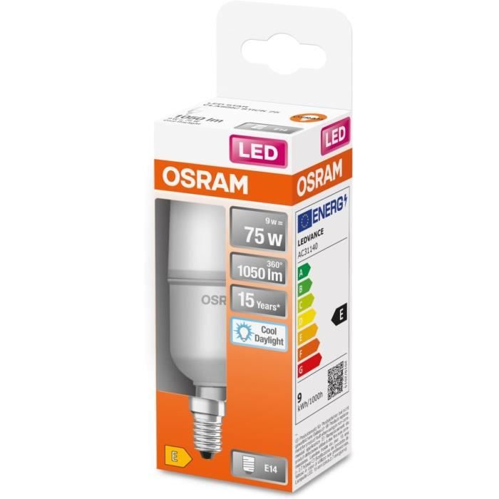 Osram Led Star Classic Stick Ampoule Led Givrée En Forme De Bâton Pour