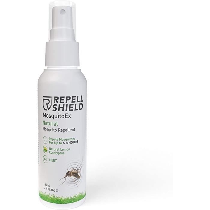 REPELLSHIELD Spray Anti Moustique - 100ml - Éloigne les Moustiques ...