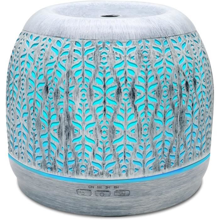 Exqline Diffuseur Huiles Essentielles 500ml Métal Ultrasonique ...