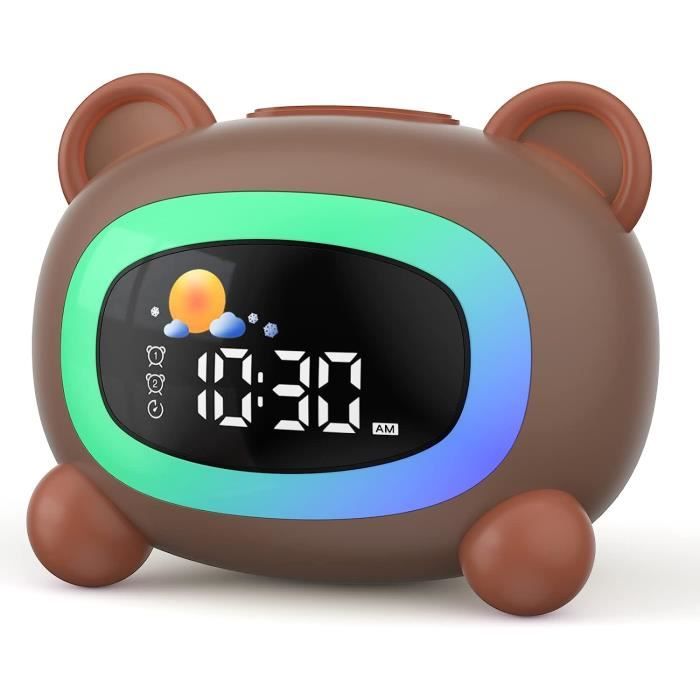 Reveil Enfant Educatif Jour-Nuit, Réveil Enfant Avec Veilleuse, Machine ...