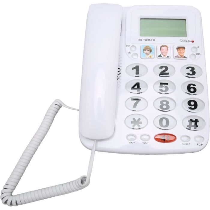 Téléphone À Gros Boutons Pour Les Personnes Âgées, Les Boutons D'Image ...