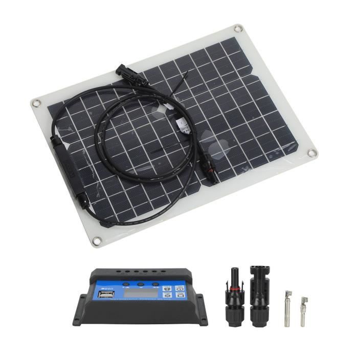 15W 18V Panneau de cellule solaire Panneau solaire monocristallin Kit de panneau solaire jardin ...
