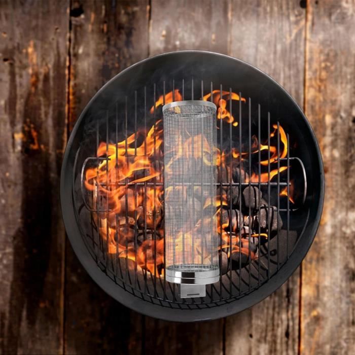 Barbecue Roulante | Tube Cylindrique | Filet Barbecue En Acier ...