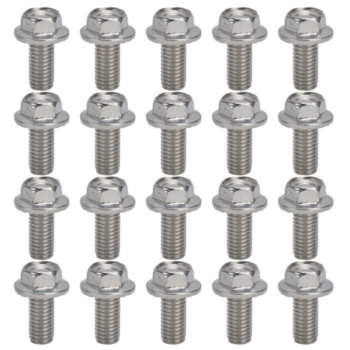 Fangming-20Pcs M10x1.5 Vis Boulons A2-70 en acier inoxydable à tête ...