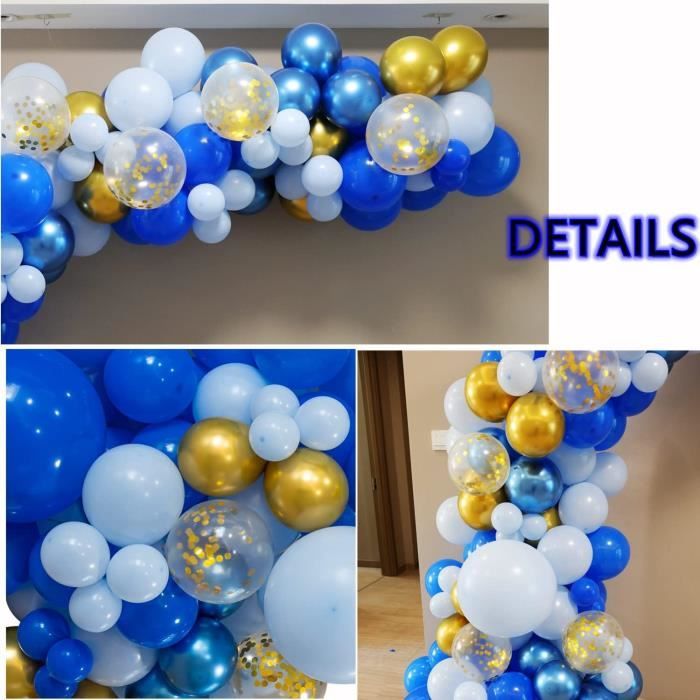 33 Ans Décorations Anniversaire Homme Femme 33 Ans Arche Ballon Bleu 33 ...