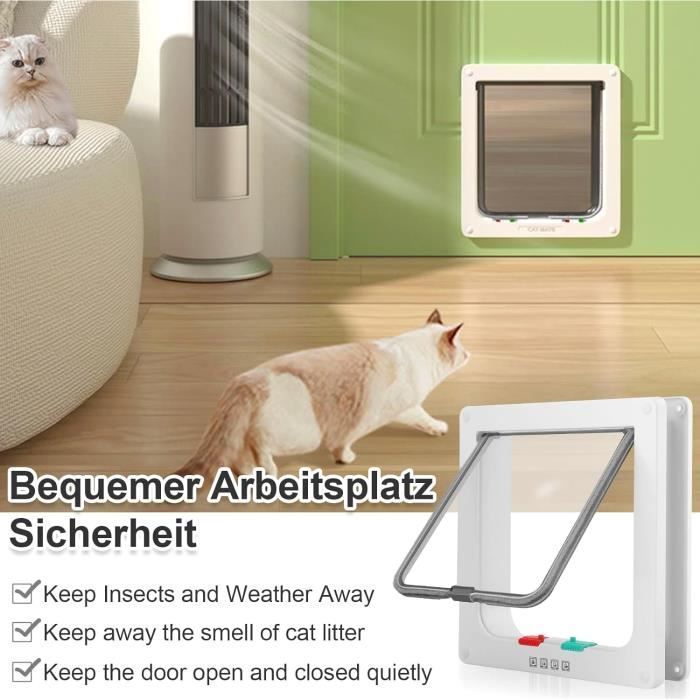 Forhome Porte pour Chat,Grande Chatière,Trappe pour Chiens,pour Chat ...