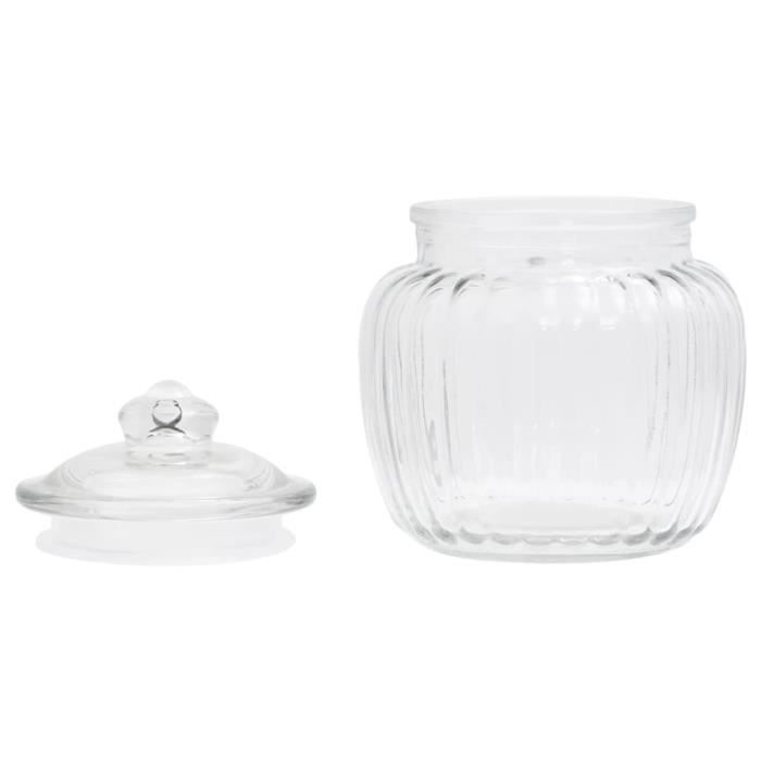 Fangming-Pots de conservation 4 pcs 500 ml Verre - Cdiscount Maison