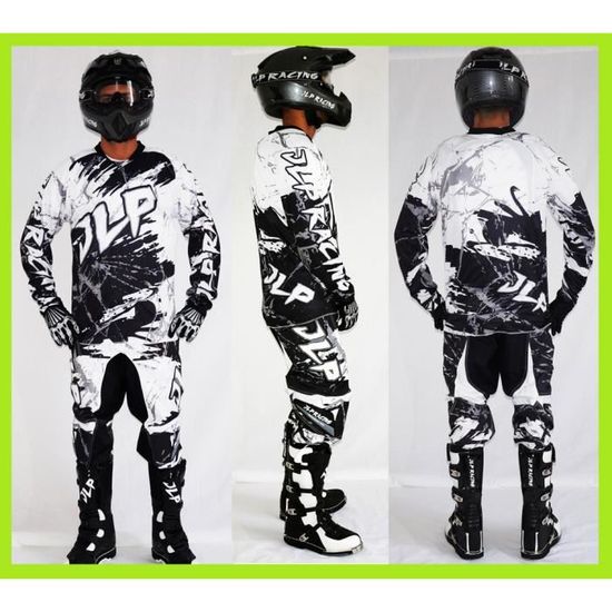 TENUE ENSEMBLE MOTO CROSS QUAD VTT BMX TAILLE ENFANT 22US 6-8 ANS JLP ...