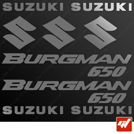 Stickers SUZUKI BURGMAN 650 - ARGENT - Planche 9 Stickers , adhésifs ...