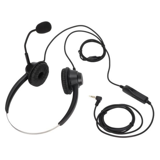 Cuque Casque téléphonique 3 H360D‑3.5‑MV Casque de service client ...