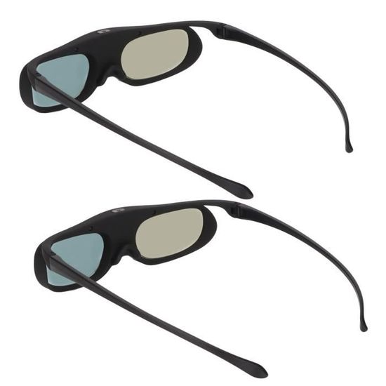 Lunettes 3D - SURENHAP - DLP Link - 144Hz - Lentille LCD - 2 pièces ...