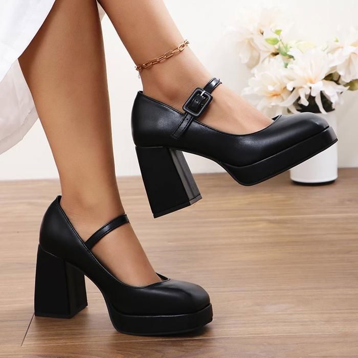 Escarpin,Chaussures à essence Mary Lolita Style Cosplay pour filles ...