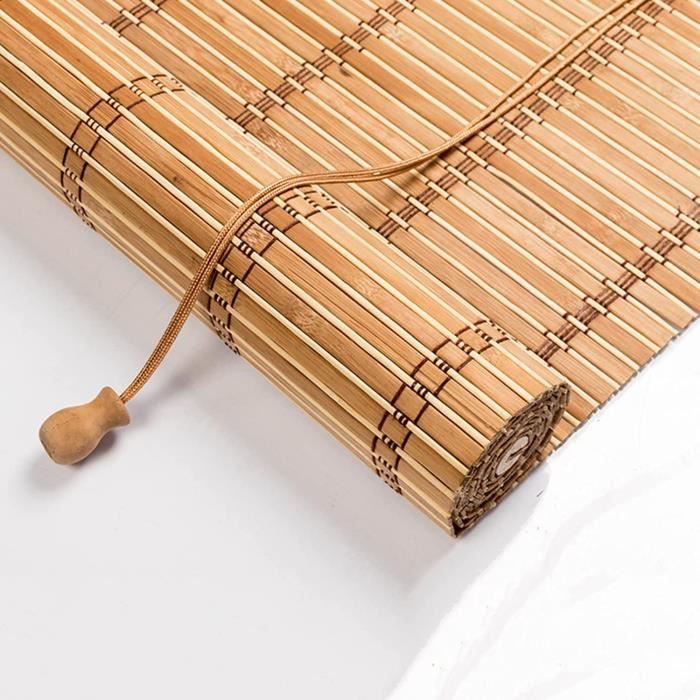 Store à Rouleau en Bambou Naturel,Stores Venitien Bois,pour Fenêtres ...