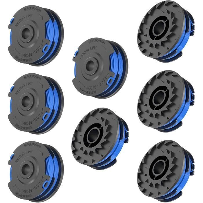 Greenworks Bobine de fil pour débroussailleuse G40LT G40LTK2 G40LTK2x 1,65 mm de diamètre 8,3 m ...