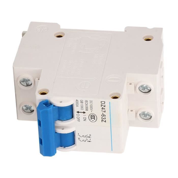 Mini Disjoncteur Disjoncteur DC 1000V Interrupteur de protection 4000A Pouvoir de coupure ...