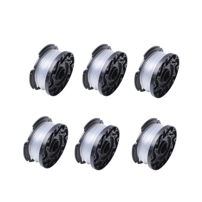 Bobine de tondeuse A6481 A6485 Compatible avec Black Decker Coupe Bordures Paquet de 6 ...