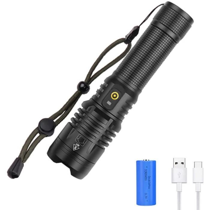 Lampe torche led ultra puissante 7000 lumens, xhp70.2 led torche ...