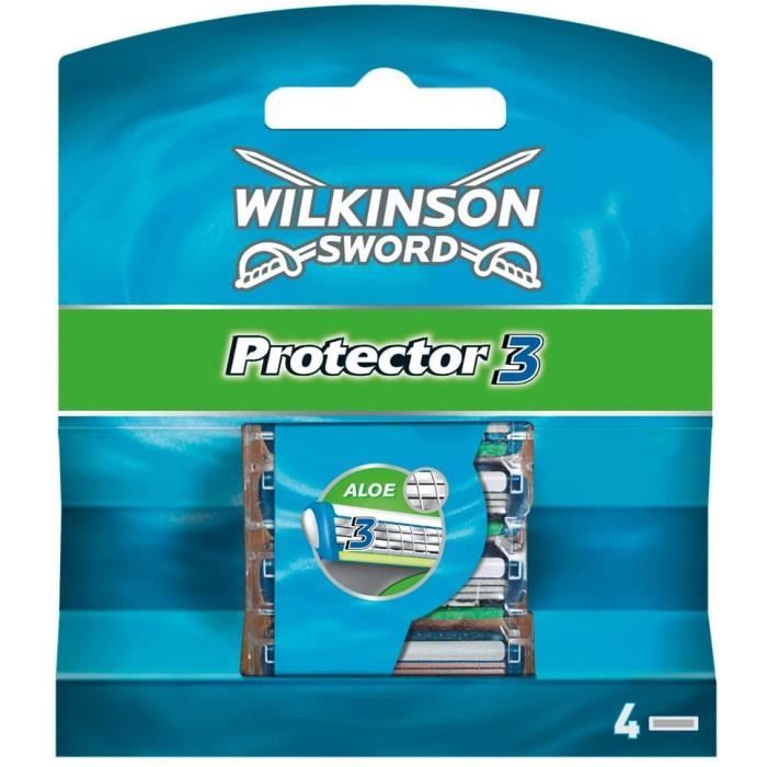 RASOIR Wilkinson - Protector 3 - Lames de rasoir pour Homme - Pack de ...