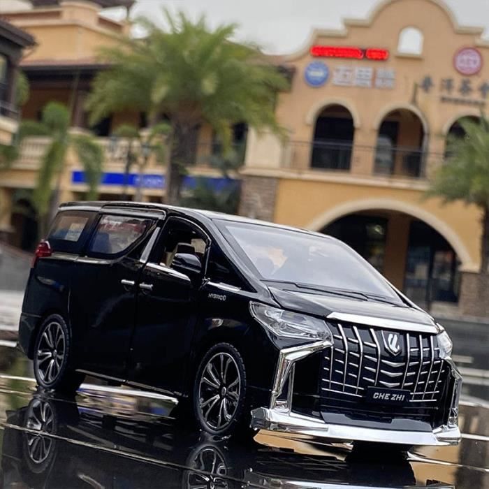 La couleur noire Modèle de voiture Toyota Alphard MPV en alliage ...