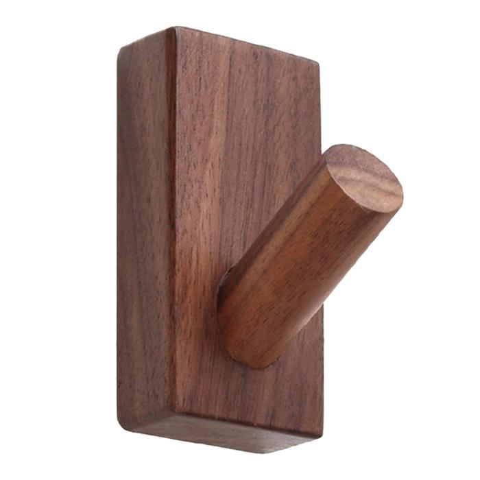 Crochet mural en bois - CIKONIELF - LID - Polyvalent - Fixation murale ...