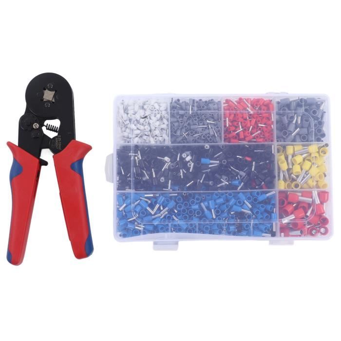 Cikonielf Kit d'outils de sertissage de virole Kit d'outils de Sertissage de Virole, 1800 Pièces ...