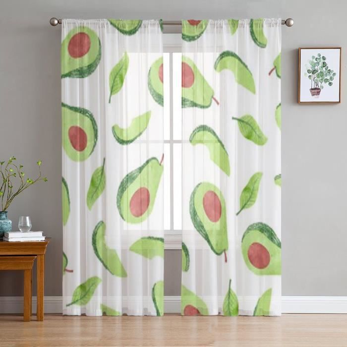 Photophore - Lanterne A Bougie Avocado Fruit Tulle Sheer Window ...