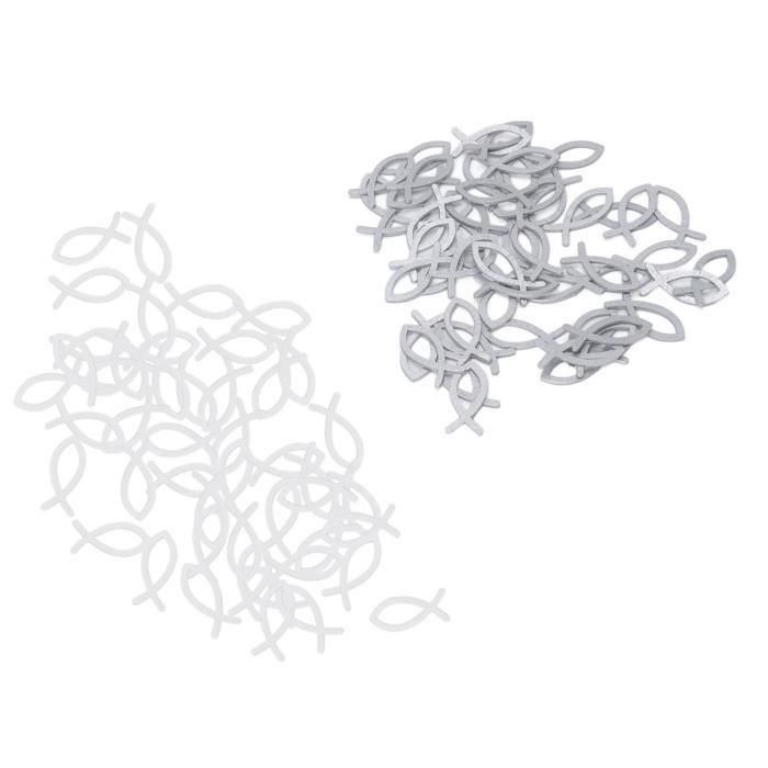 EBTOOLS confettis de décoration de poisson en bois 2 paquets de ...