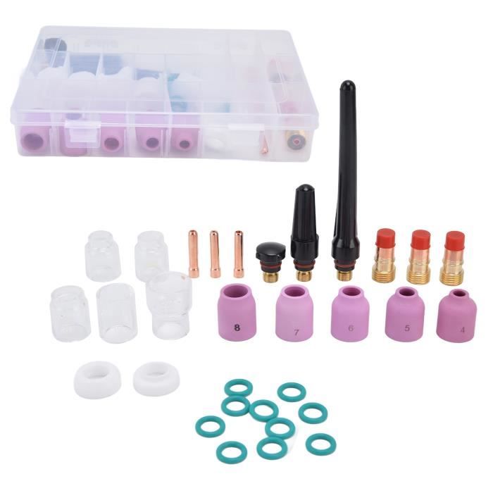 EJ.life accessoires de torche de soudage TIG Pièces de soudage TIG Buse Électrode Collet ...