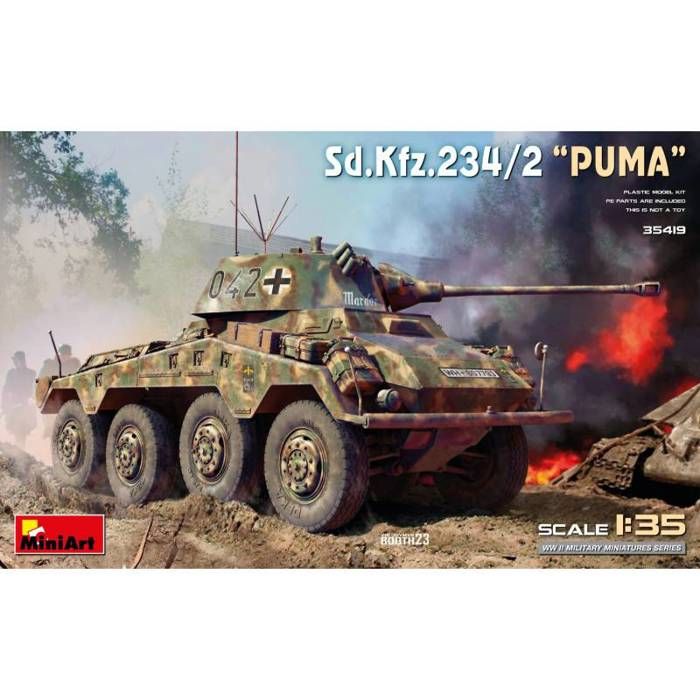 MiniArt - Maquette Blindé Sd.kfz.234/2 Puma |miniart|35419| 1:35 ...