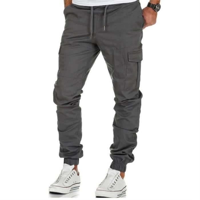 Pantalon Cargo Homme Pantalon Cargo Homme Taille Elastique Men Cargo ...