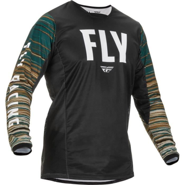 Maillot Fly Racing Kinetic Wave - noir - Cdiscount Auto