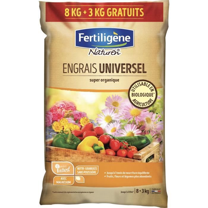 NATUREN Engrais Universel Super Organique - 11kg - Cdiscount Jardin