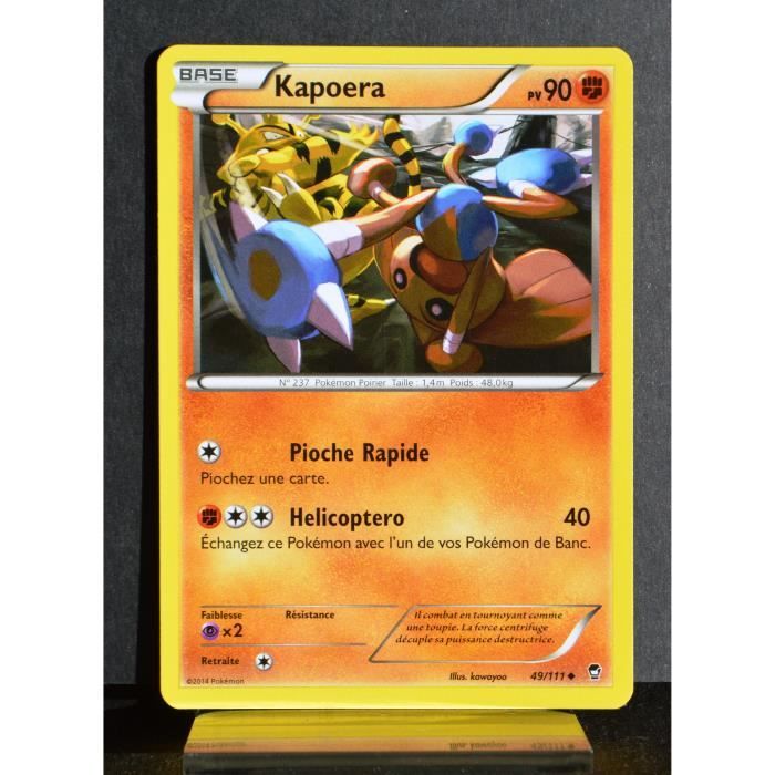 Carte Pokémon 49-111 Kapoera 90 PV XY03 Poings Furieux NEUF FR ...