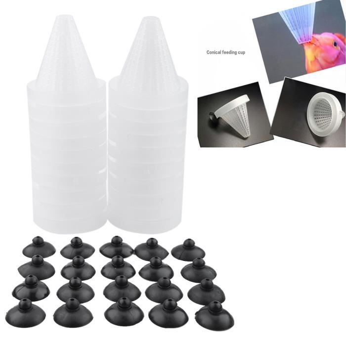 LEX mangeoire à poisson 20 pièces-sac poisson vivant ver rouge ...