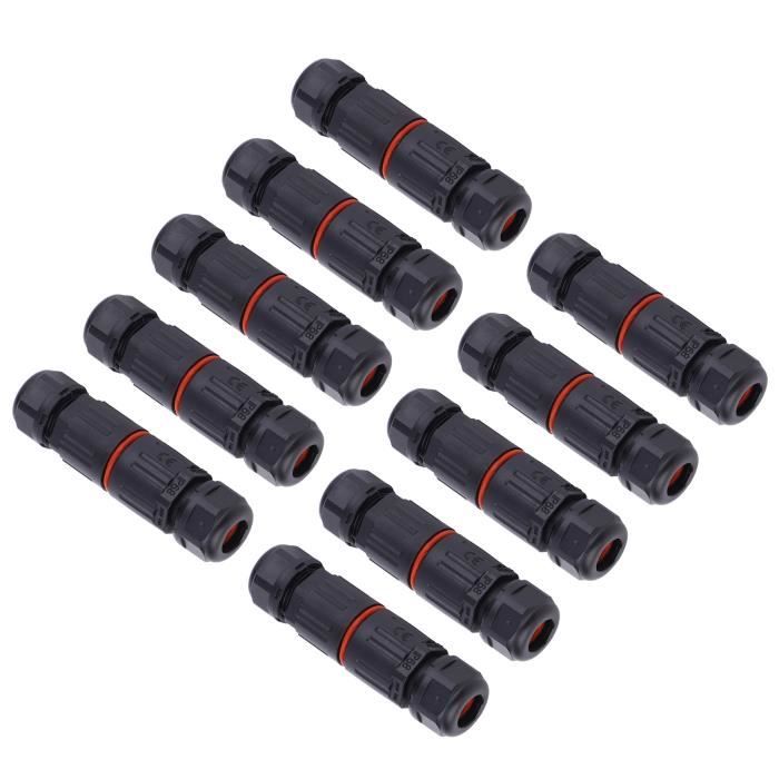 Connecteur étanche - QQMORA - Modèle IP68 - Nylon ignifuge - 3 broches ...