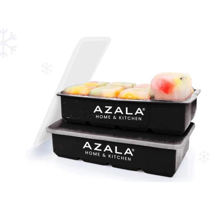 Grand Bac À Glace Avec Couvercle, Moules À Glaçons Xxl 2Pcs, Bac À ...