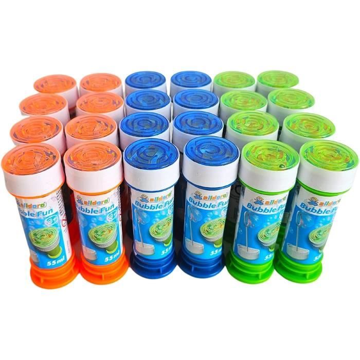 Bubble Fun 63073 Lot de 24 Bulles d'eau savonneuse 55 ML avec bâton de ...