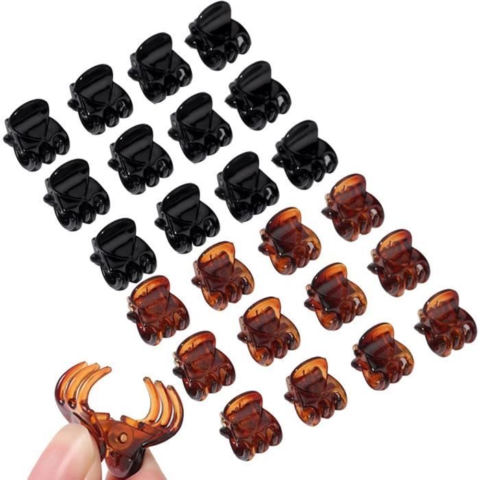 VOLLGUFEN 24 pcs Mini Pinces à Cheveux, Petites Pinces à Cheveux ...