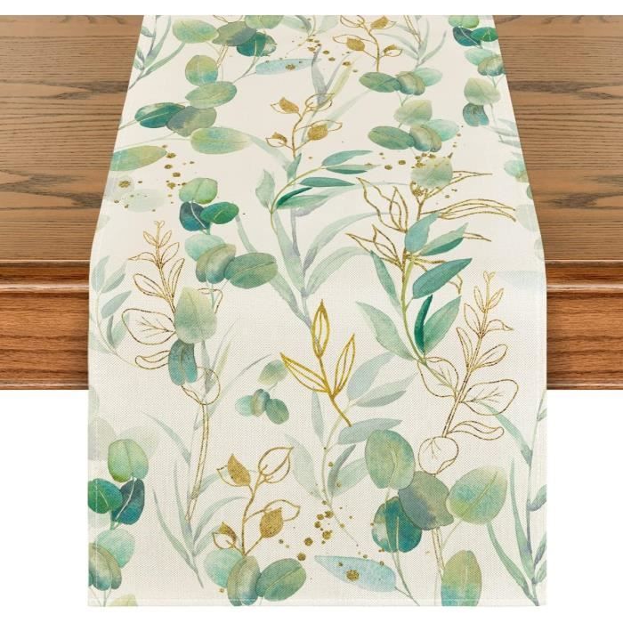 Chemin De Table Vert Eucalyptus - Pour L'Été - Pour La Cuisine ...