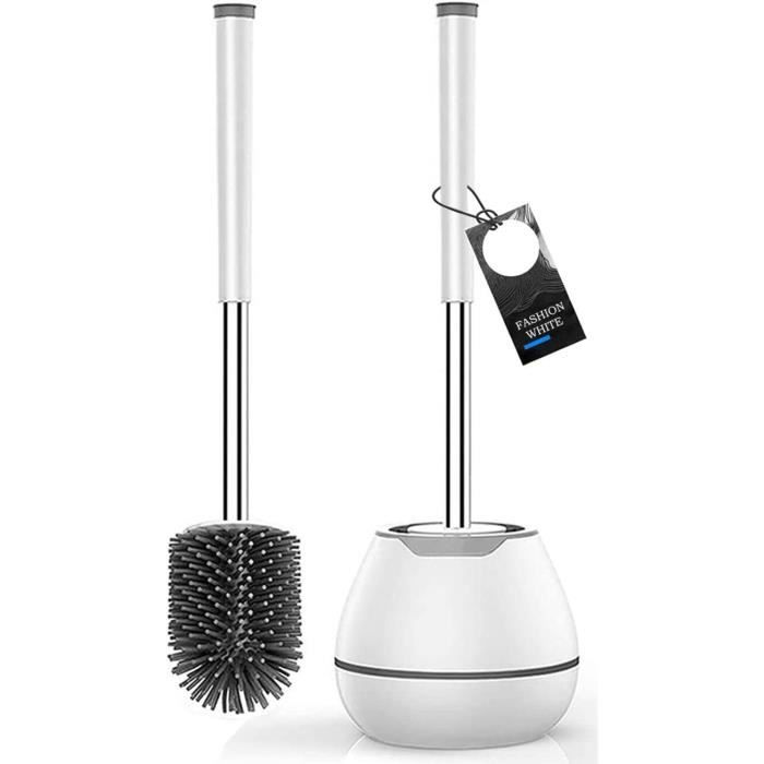 Ensemble Brosse Wc Et Support, Brosse Wc Avec Poignée En Acier Inoxydable Et Pince Cachée, Bol ...