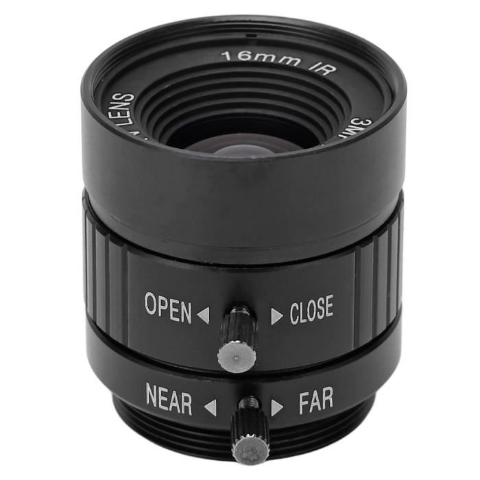 YOSOO Objectif fixe 16mm focale réglable pour lentille CS avec mise au ...