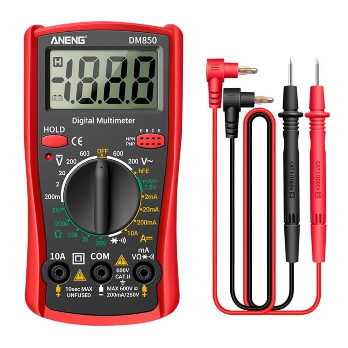 ELECTRICITE -MULTIMETRE, Rouge--Détecteur professionnel de Diode ...