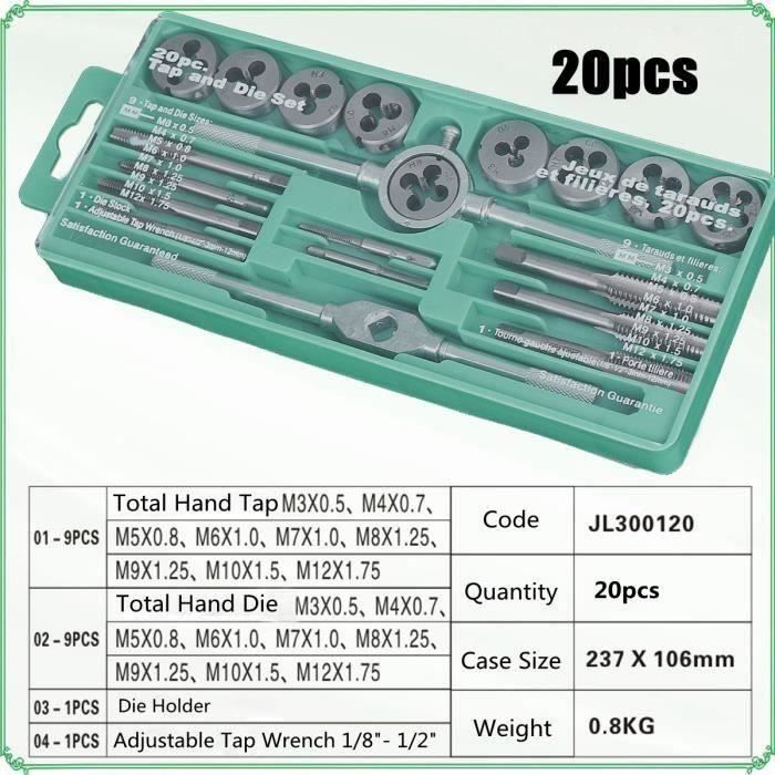 Taraudage Filière Taraud Métrique Clé Douille Filetage Tourne-à-gauche ...