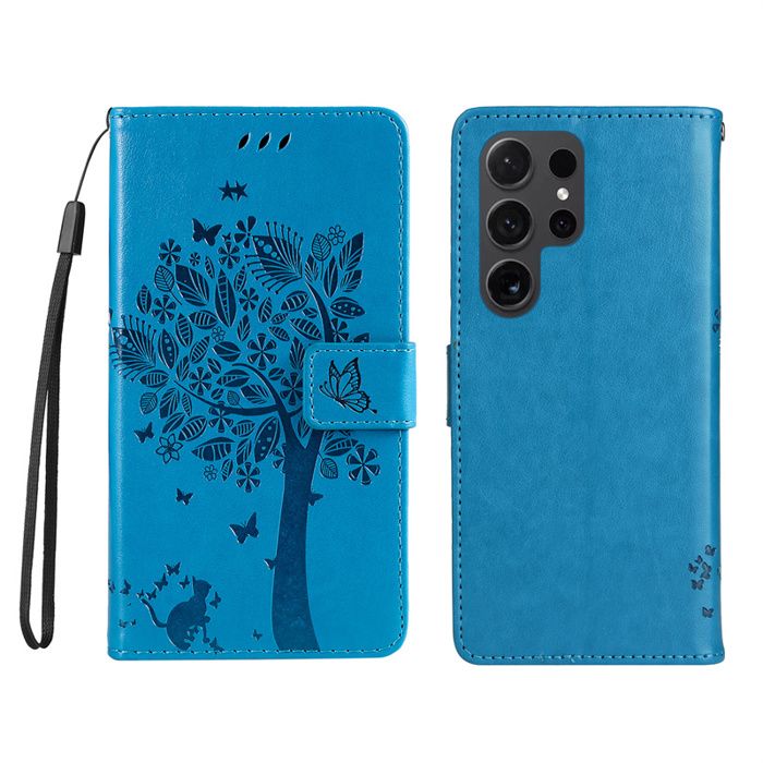 Etui Pour Samsung Galaxy S24 Ultra 6.8",Etui en Cuir PU Portefeuille ...