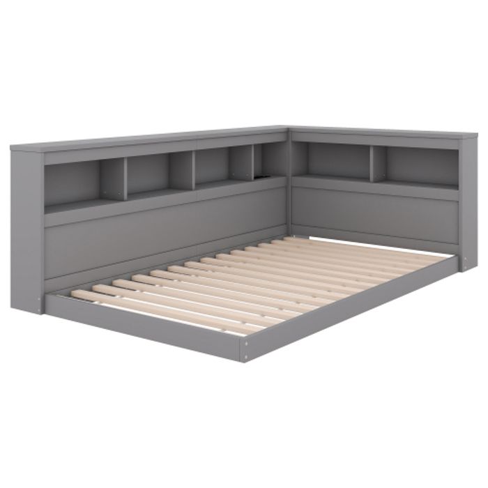 Lit de repos avec prise et 2 ports USB,avec sommier à lattes, aggloméré ...