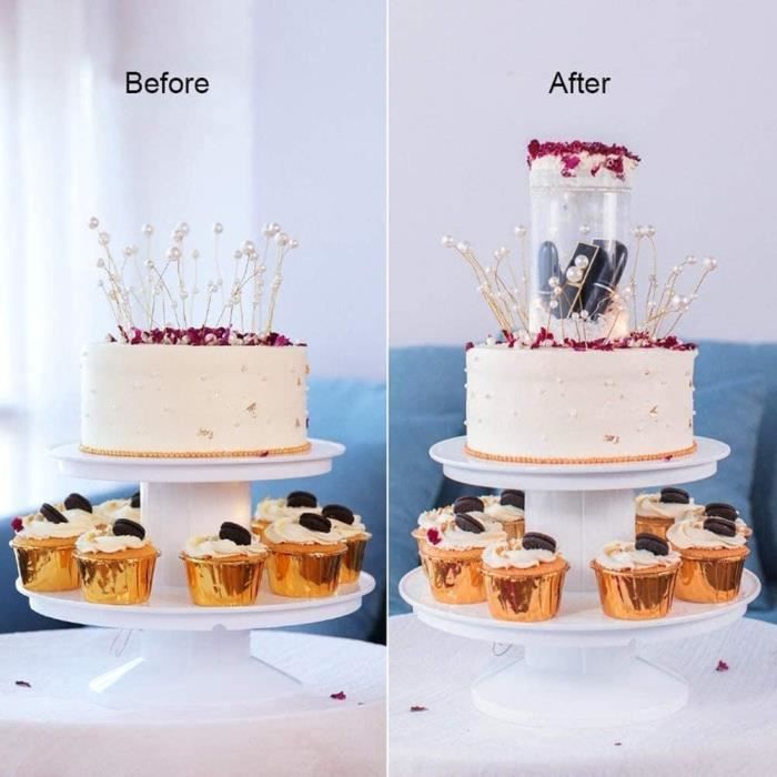 Plateau tournant à gâteau, plateau tournant à gâteau en plastique de 11 ... Plateau tournant à gâteau, plateau tournant à gâteau en plastique de 11 ...