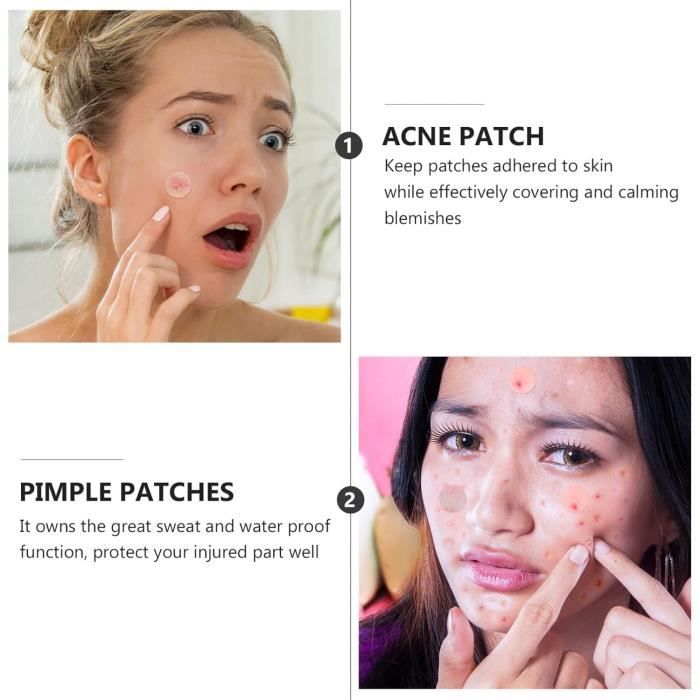 24 Feuilles Patch Contre L'Acné Étiquette De Peau Patchs Invisibles ...